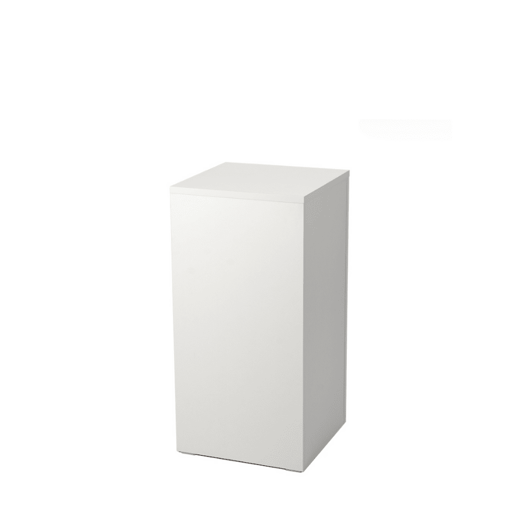 White Square Plinth Hire – Medium 70cm | Event Hire Co
