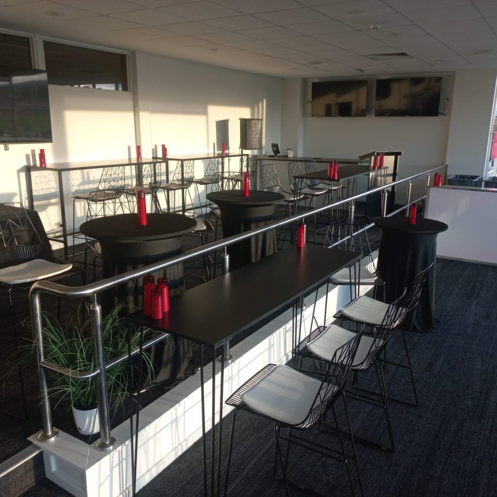 Black High Bar Table Hire Sydney | Tables for Cocktail Parties and more